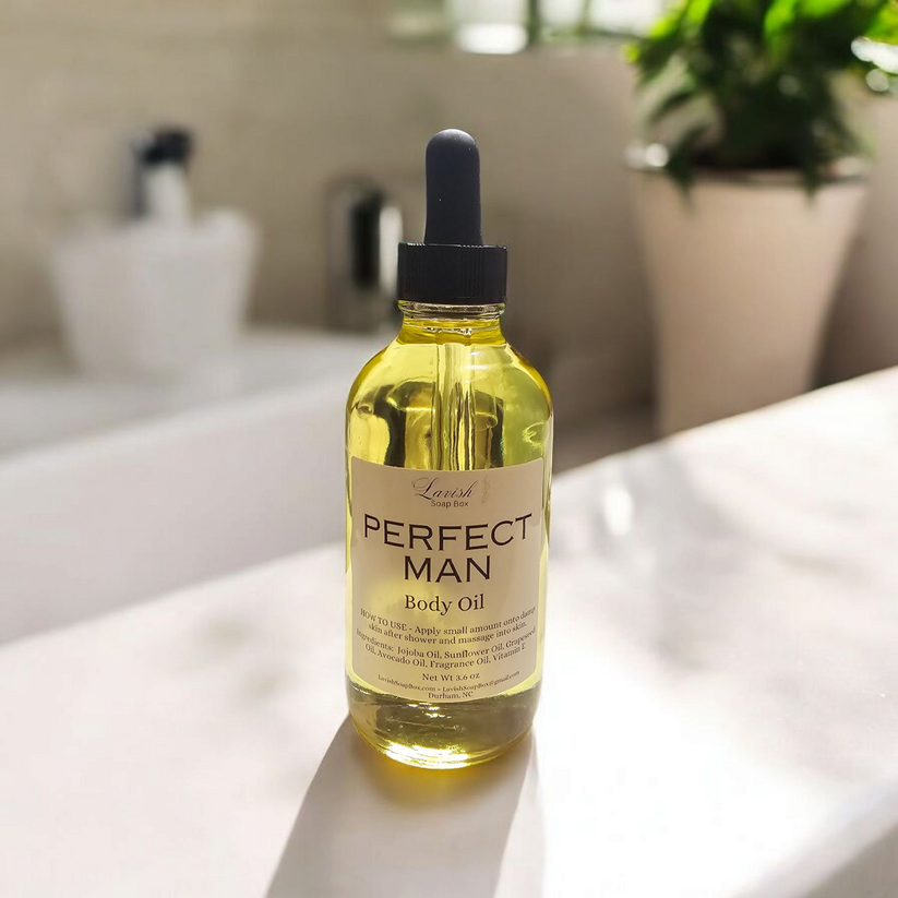 Perfect Man Body Oil – Lavish Soap Box
